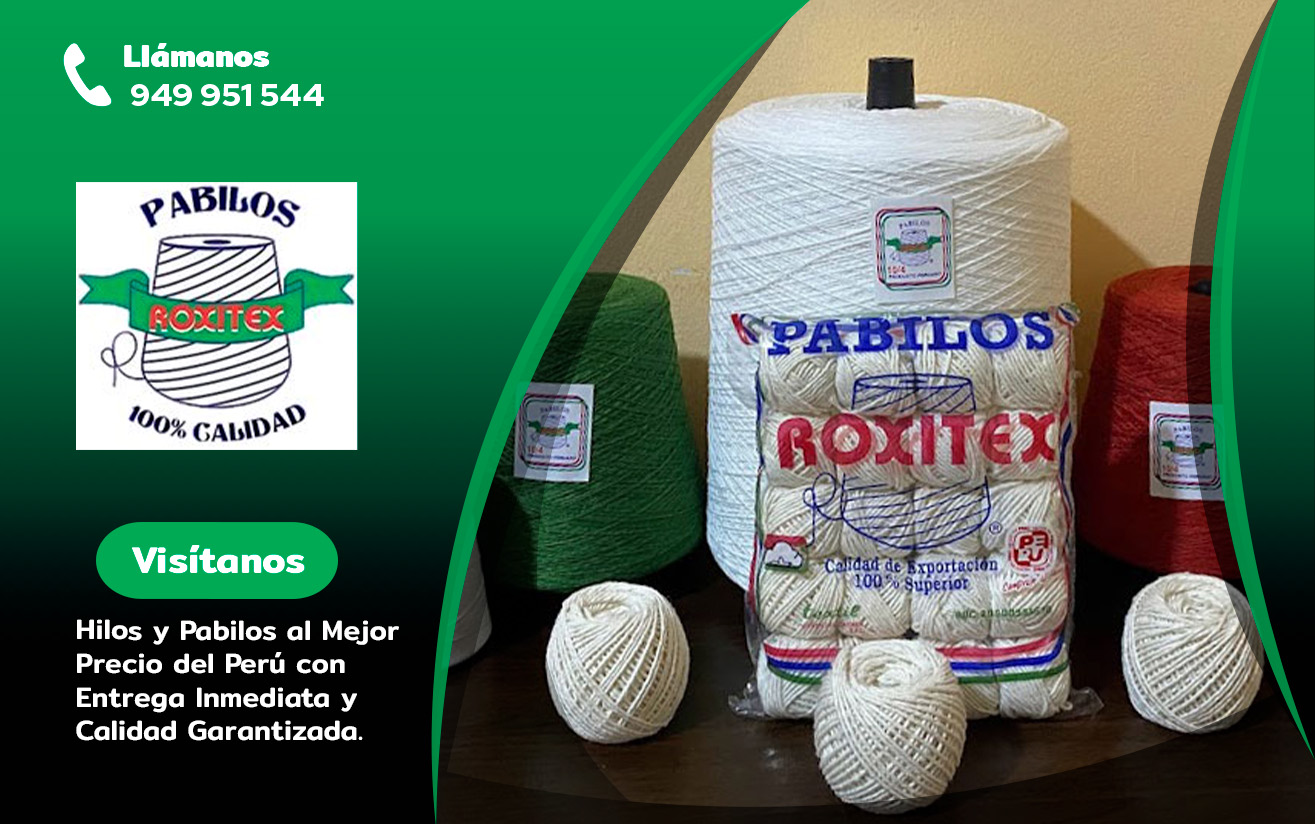 Hilo Pabilo - Venta al por Mayor y Menor | Pabilos Roxitex